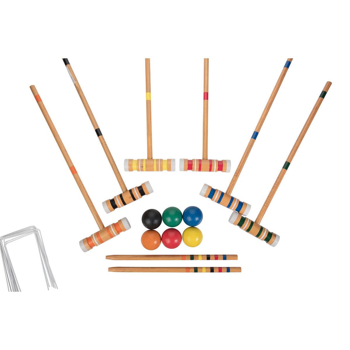 TRIUMPH 6-Player Backyard Outdoor Croquet Set with Carry-on Bag